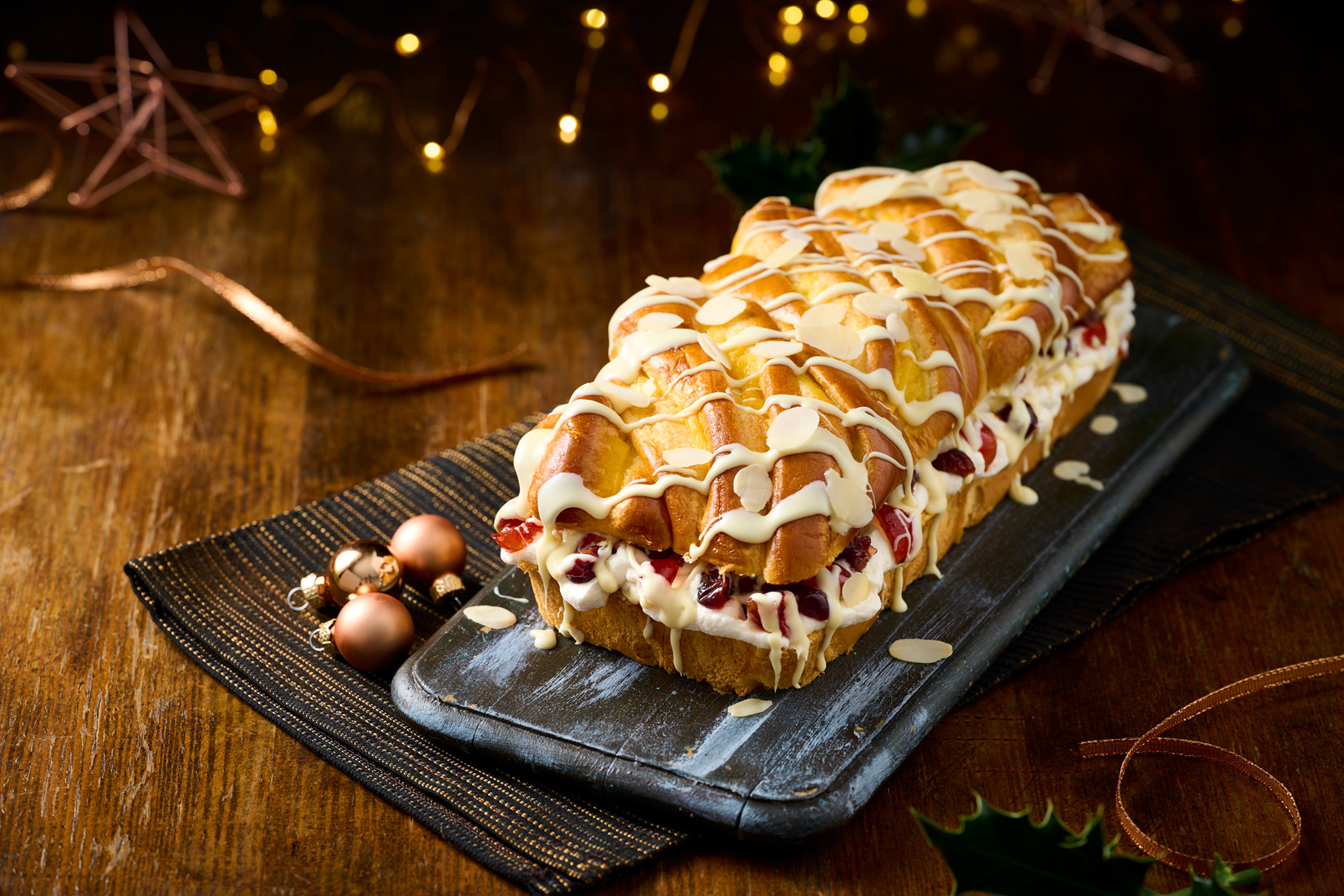 White Chocolate Cherry Almond Brioche To Share – St Pierre USA