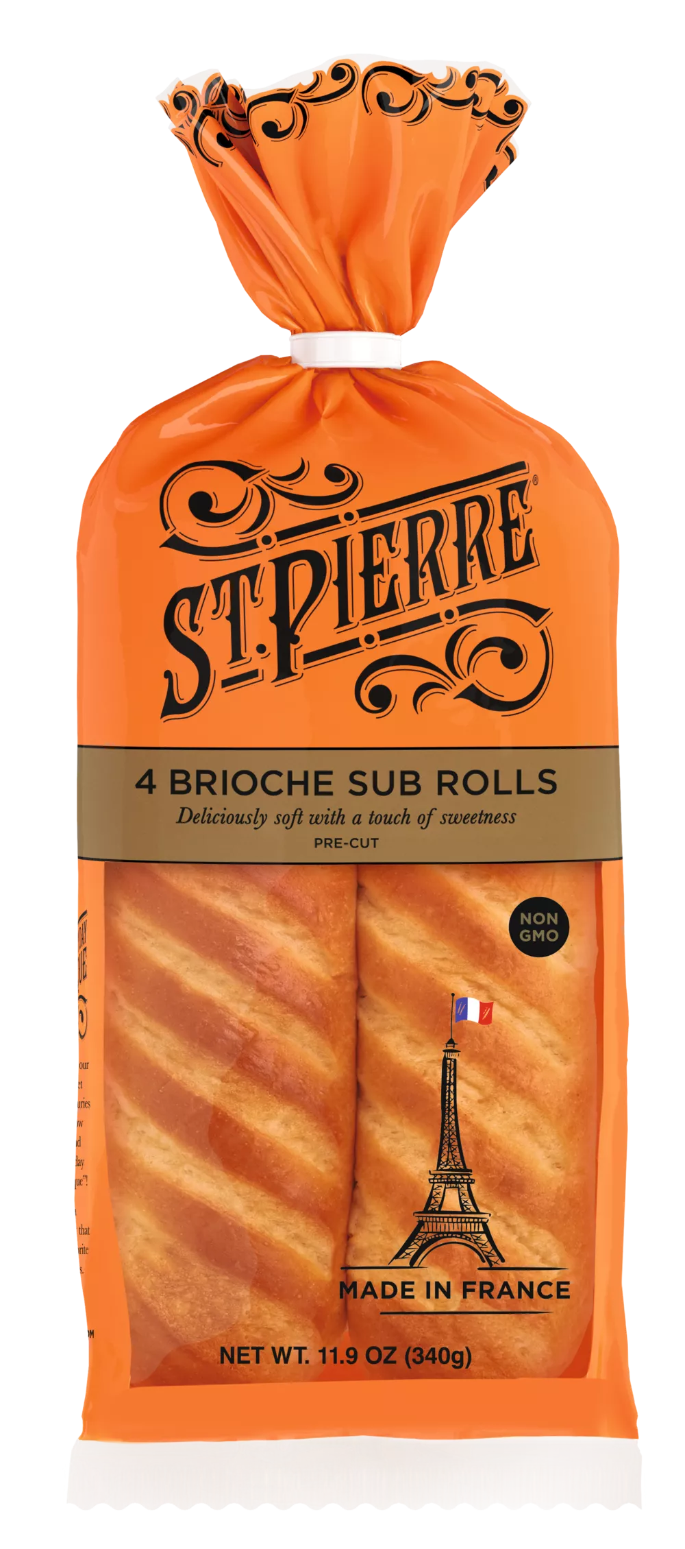 4 Brioche Sub Rolls – St Pierre USA Product